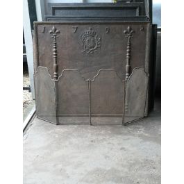 Grand Pare Feu Français Ancien p1063 | Plaque-de-cheminee.fr